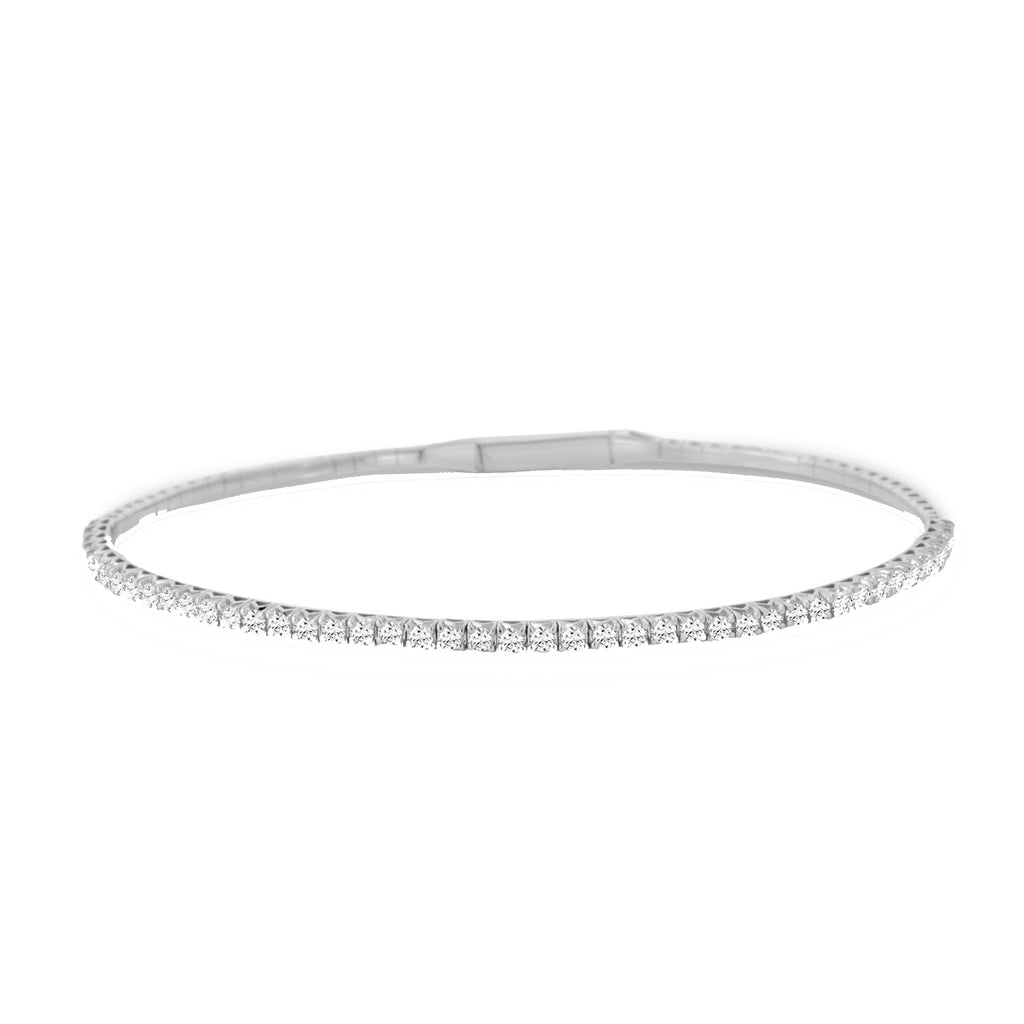 14KW 45D1.05CT FLEX BANGLE (118B400621W14) – MK Jewelry, Inc.