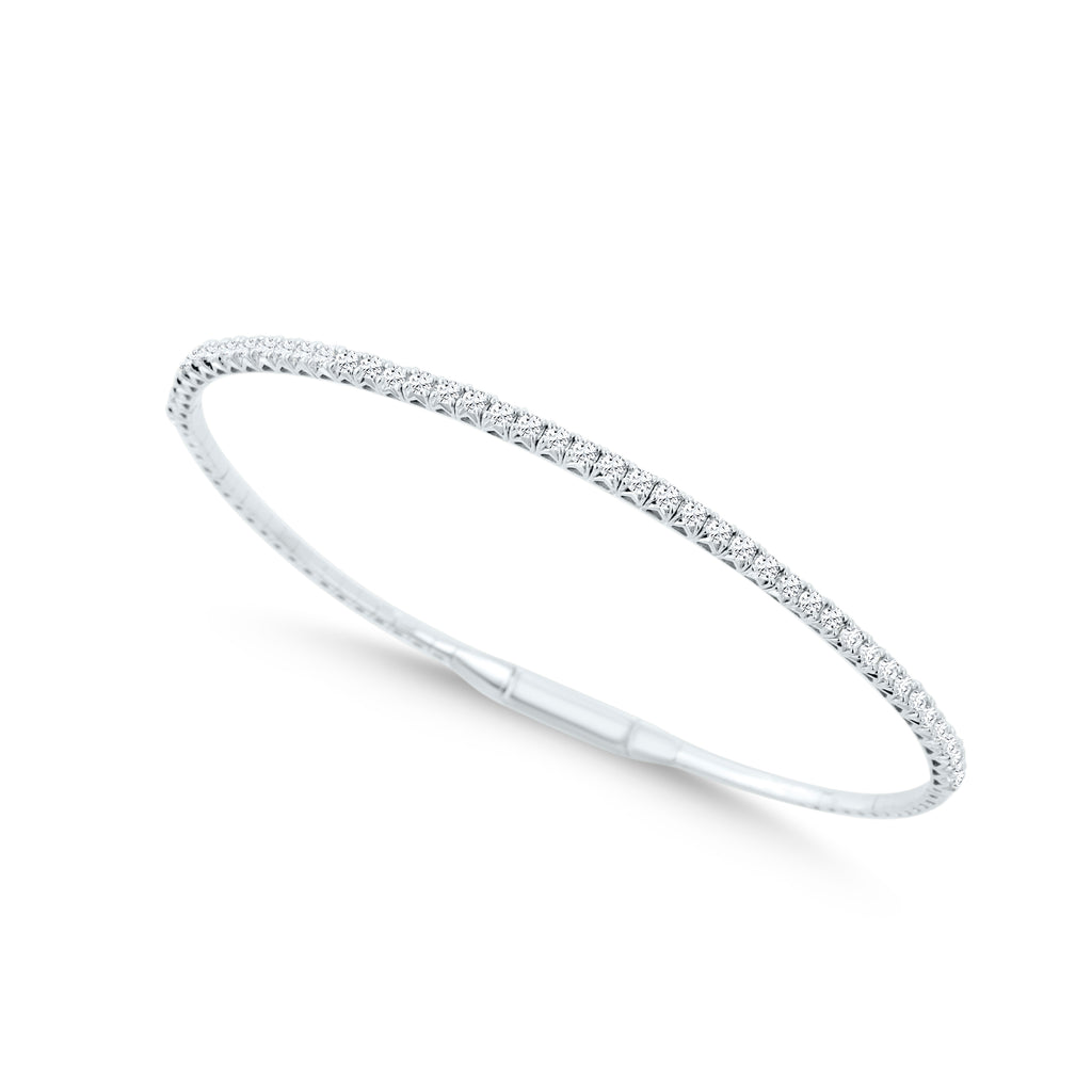 14KW 45D1.05CT FLEX BANGLE (118B400621W14) – MK Jewelry, Inc.